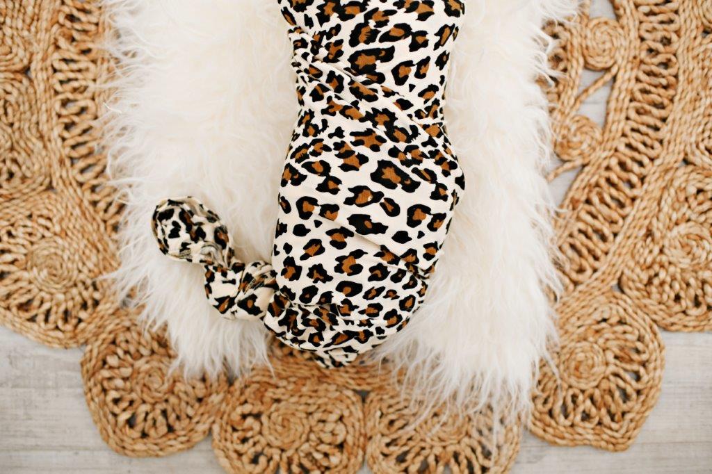 Leopard Baby Swaddle Blanket | Presley Couture